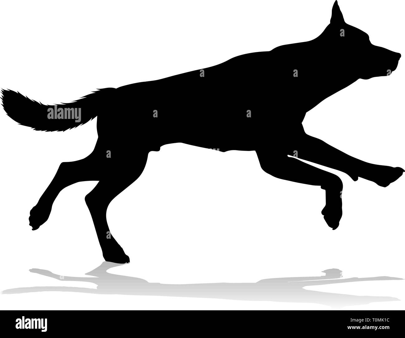 Dog Silhouette Pet Animal Stock Vector Image & Art - Alamy