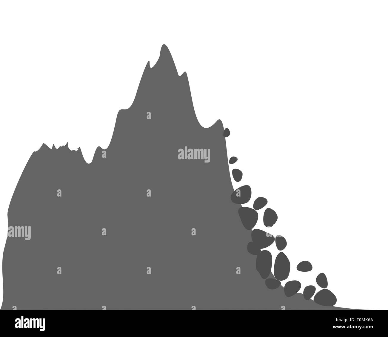 Natural rock slide Black and White Stock Photos & Images - Alamy