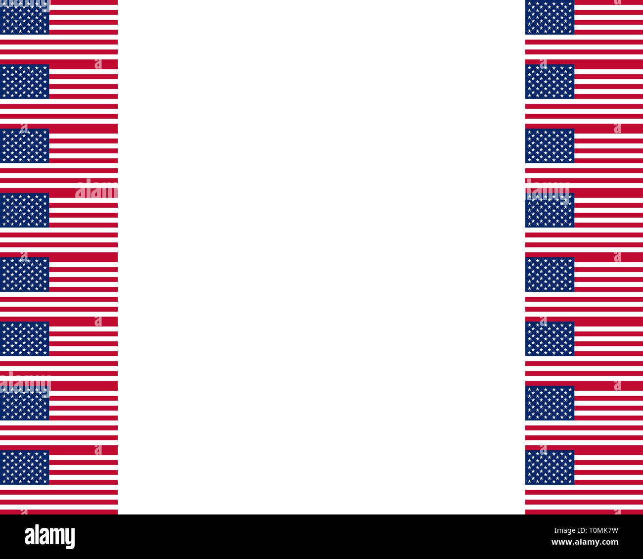 American flag with copy space Stock Photo - Alamy