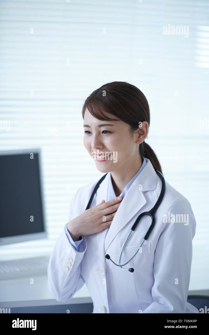 Japanese doctor at work Stock Photo - Alamy