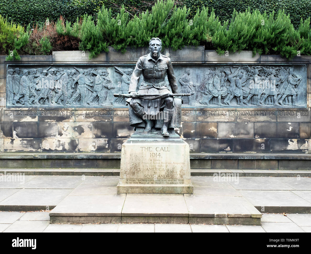The Scottish American Memorial called The Call 1914 in West Princes ...