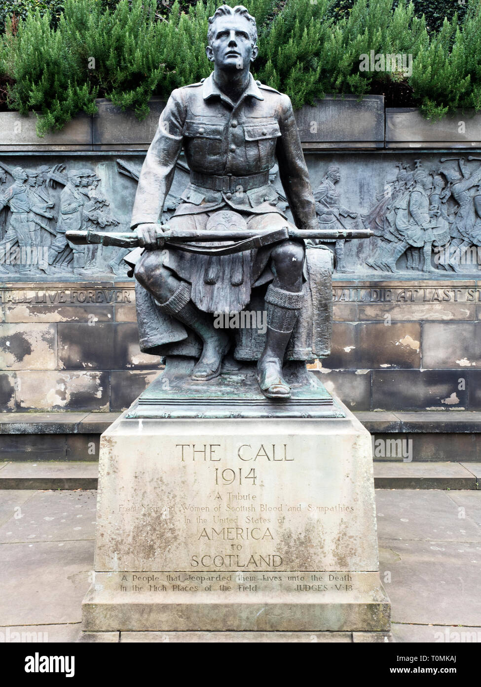 The Scottish American Memorial called The Call 1914 in West Princes ...