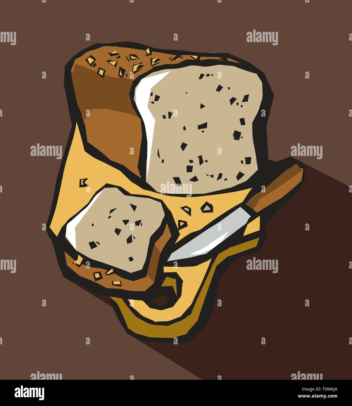 White loaf bread on Stock Vector Images - Alamy