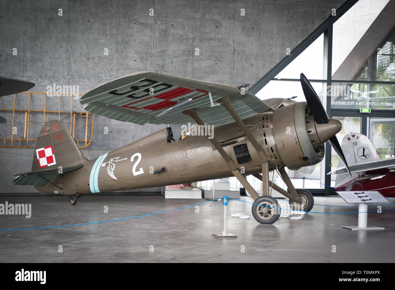 PZL P.11C - polish II war aeroplane Stock Photo - Alamy