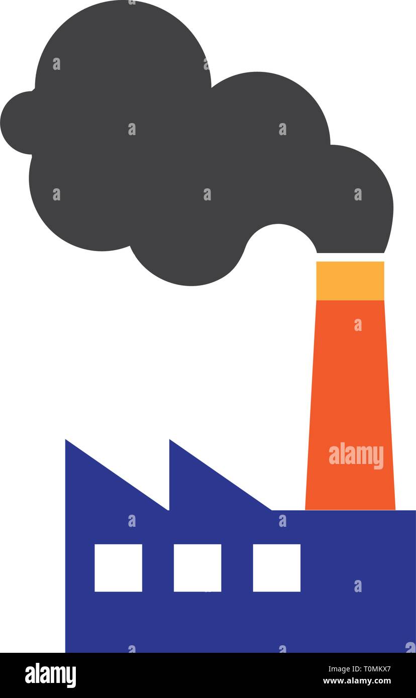 Modern factory icon outline Stock Vector Images - Alamy