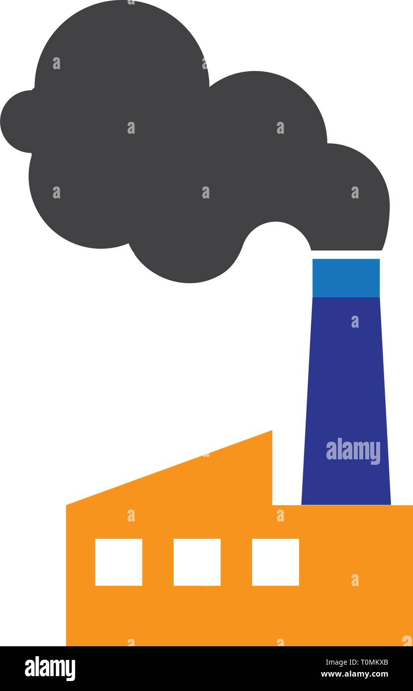 Modern factory icon outline Stock Vector Images - Alamy