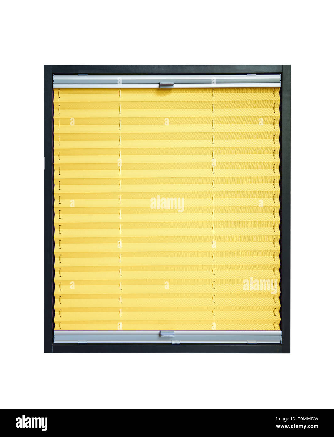 Pleated blind isolated on white background Stock Photo - Alamy