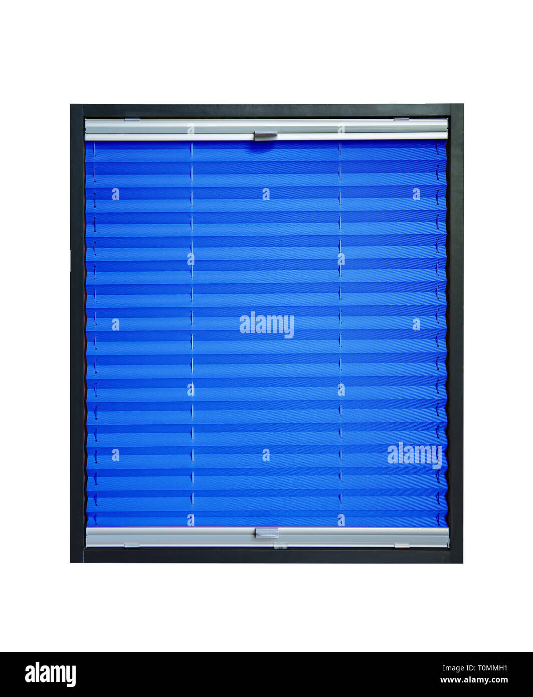 Pleated blind isolated on white background Stock Photo - Alamy