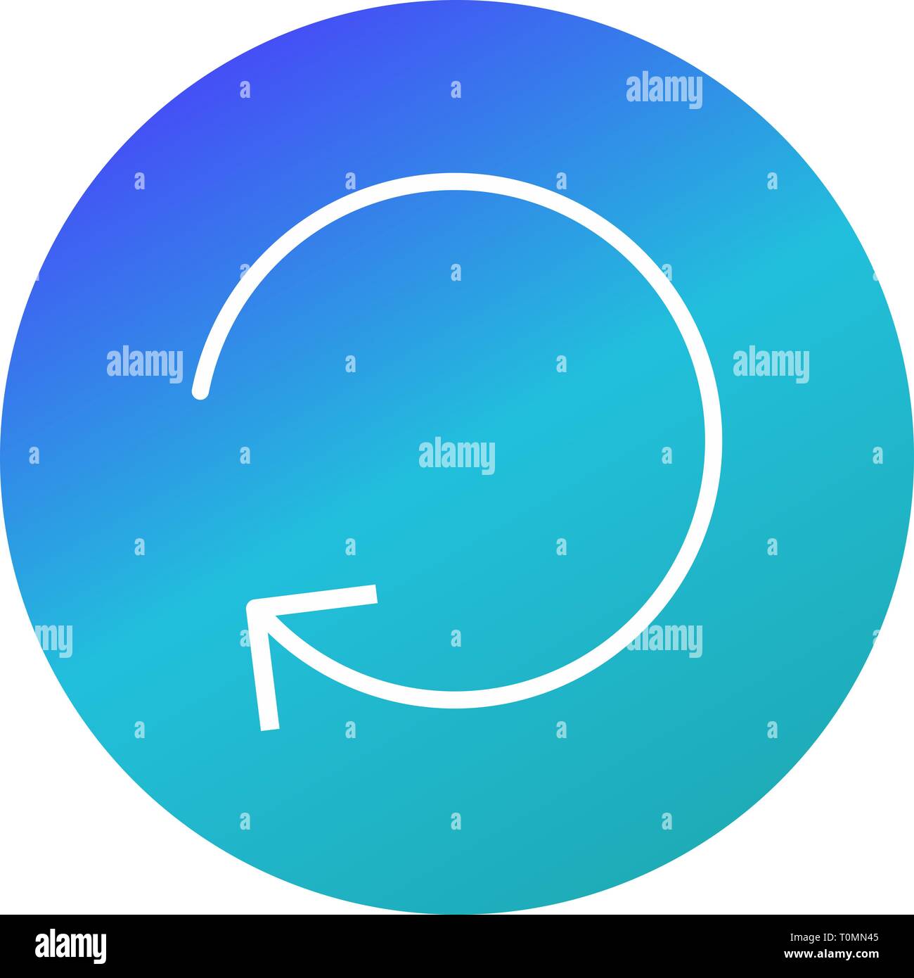 Illustration Refresh Icon Stock Photo - Alamy