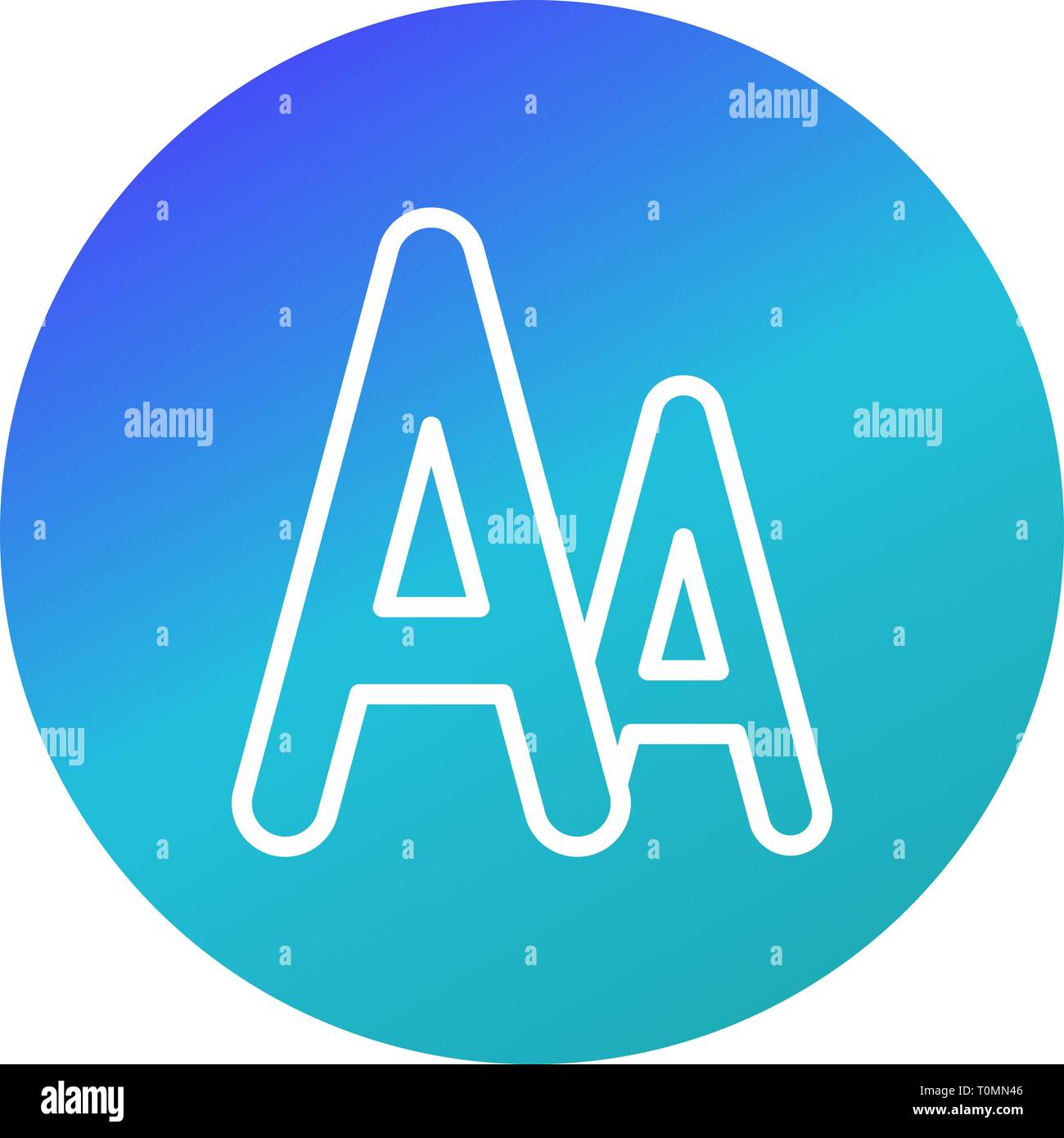 Illustration Font Icon Stock Photo - Alamy