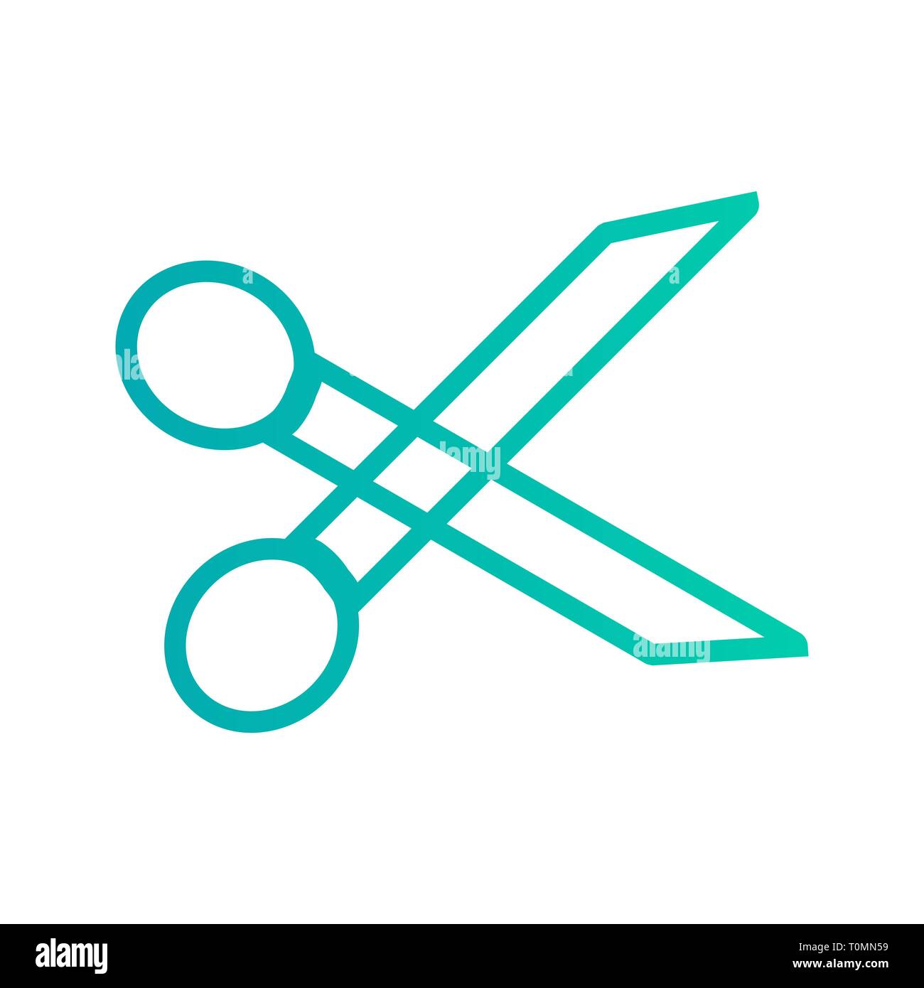 Illustration Cut Icon Stock Photo - Alamy