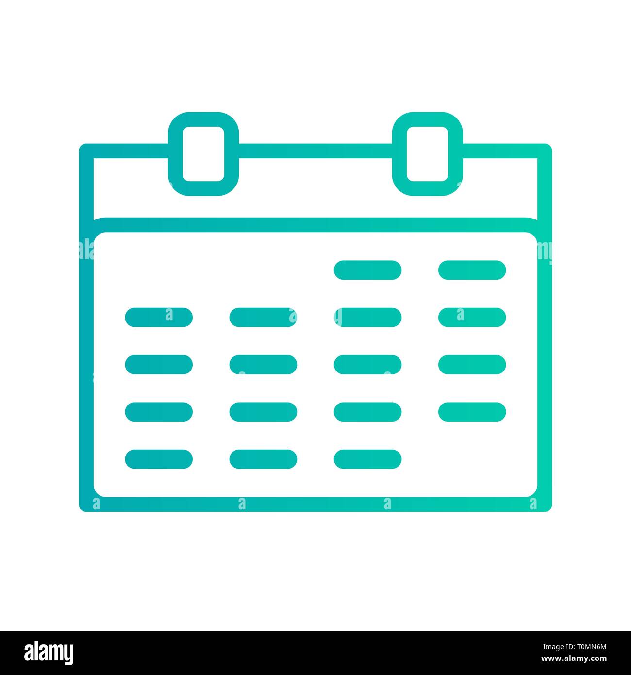 Illustration Calendar Icon Stock Photo - Alamy