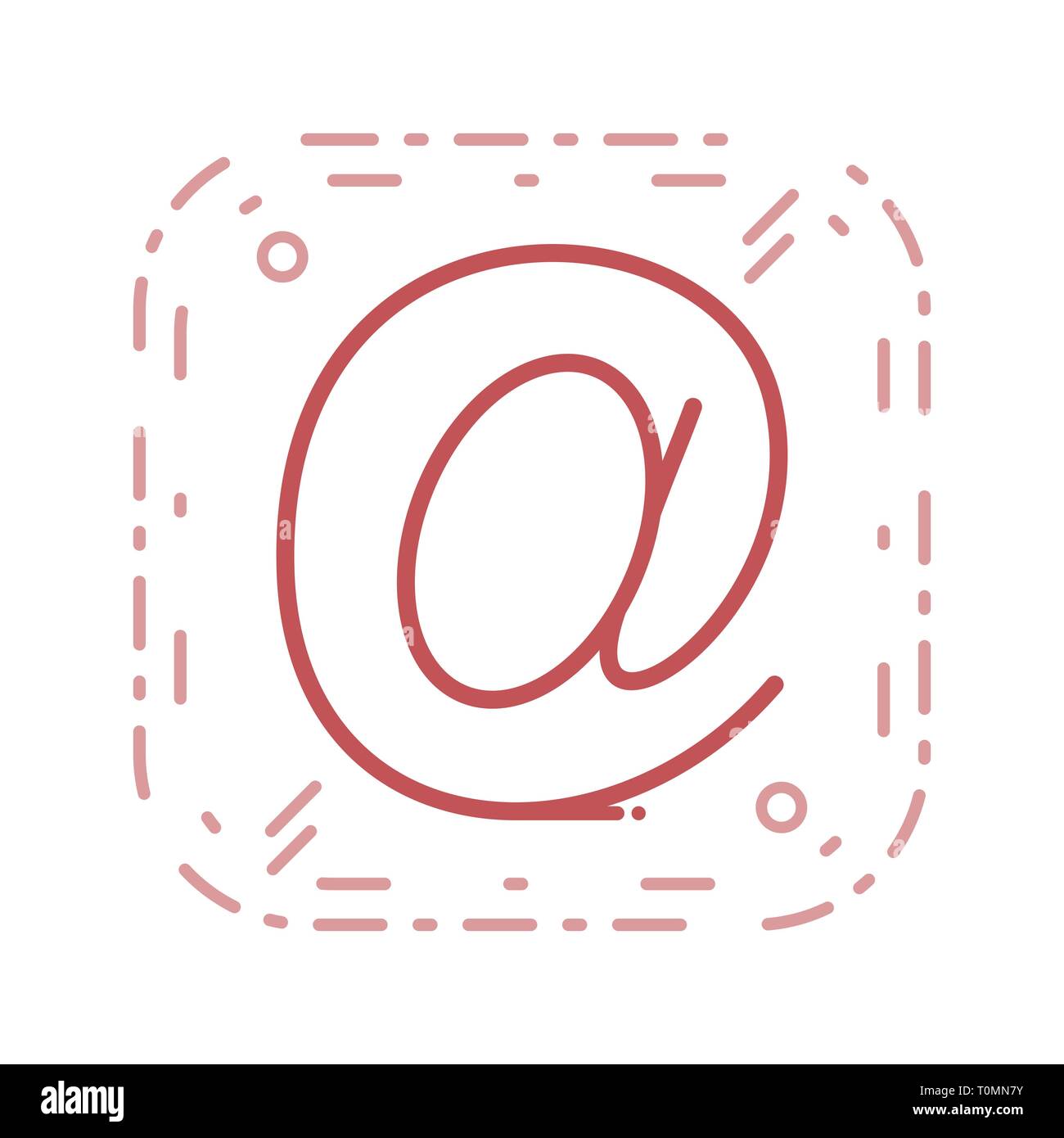 Illustration Email Address Icon Stock Photo - Alamy