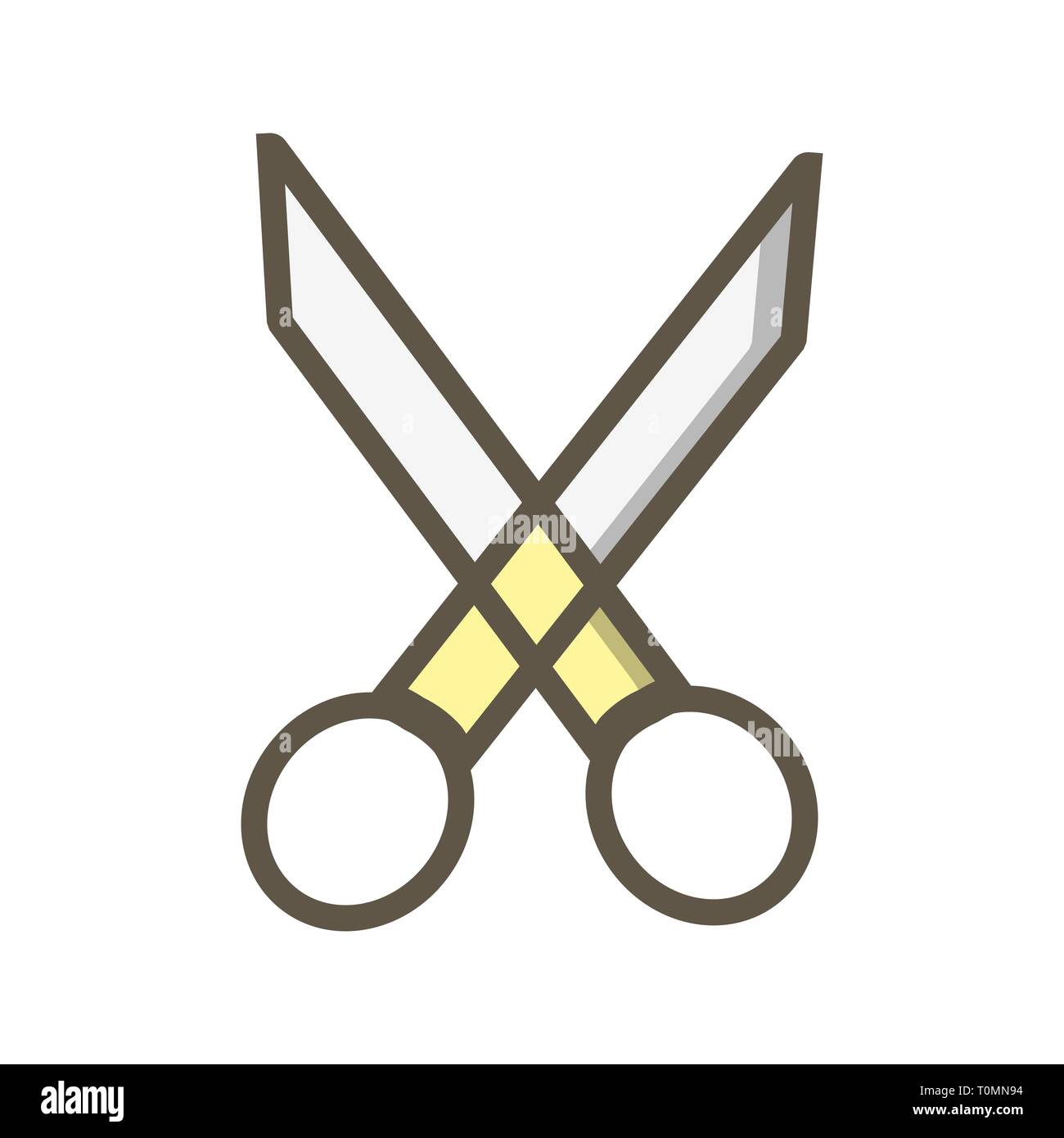 Illustration Cut Icon Stock Photo - Alamy