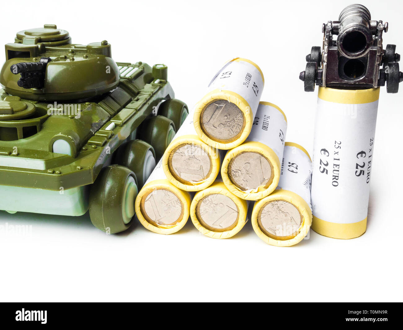 Money with tank shadow hi-res stock photography and images - Alamy