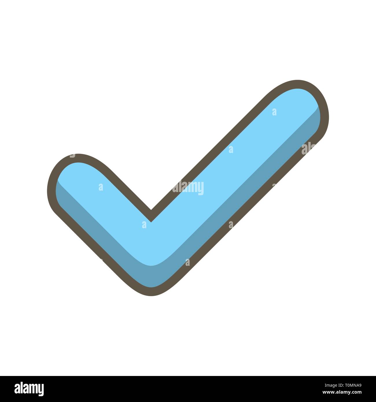 Illustration Valid Icon Stock Photo - Alamy