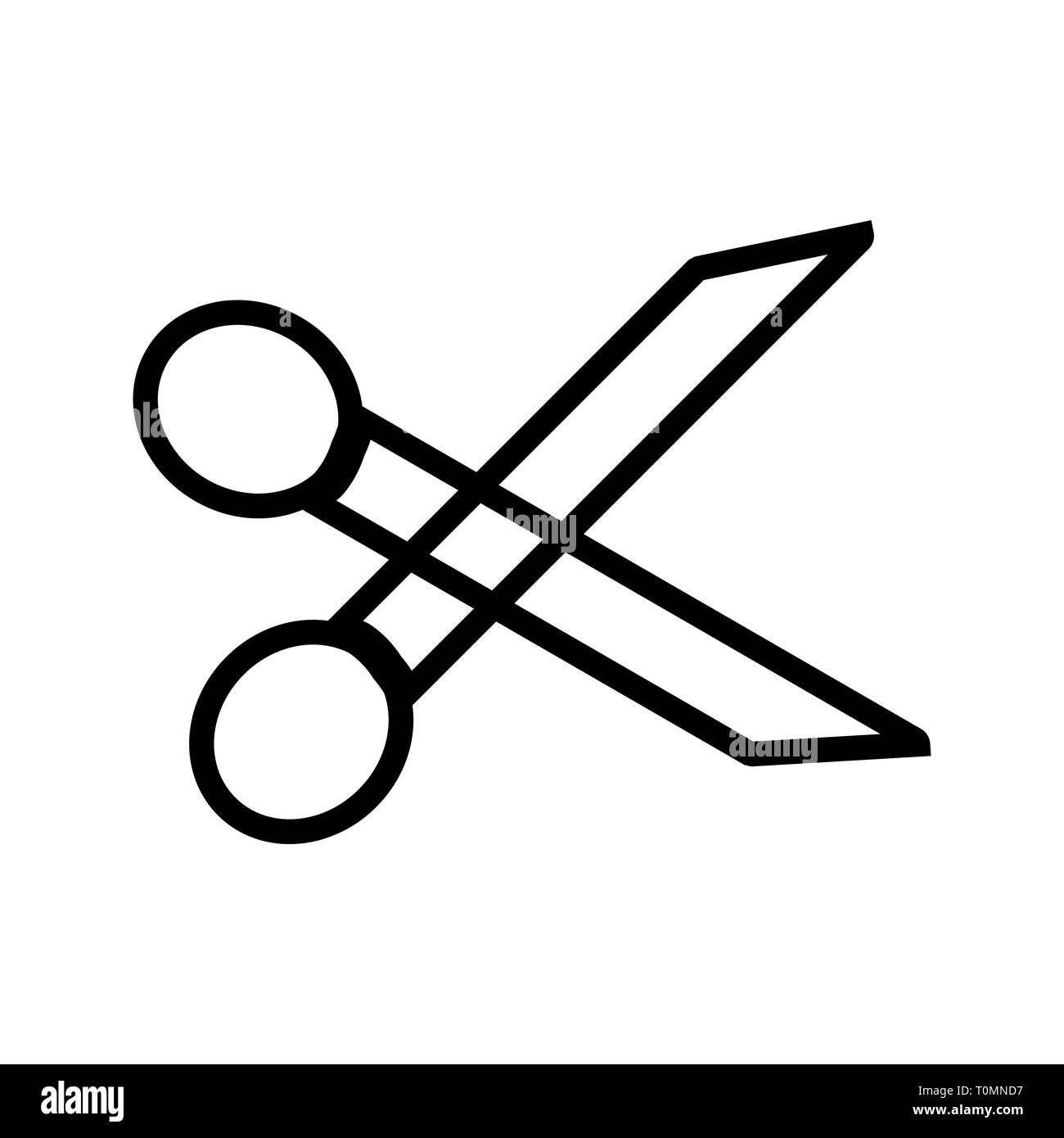Illustration Cut Icon Stock Photo - Alamy