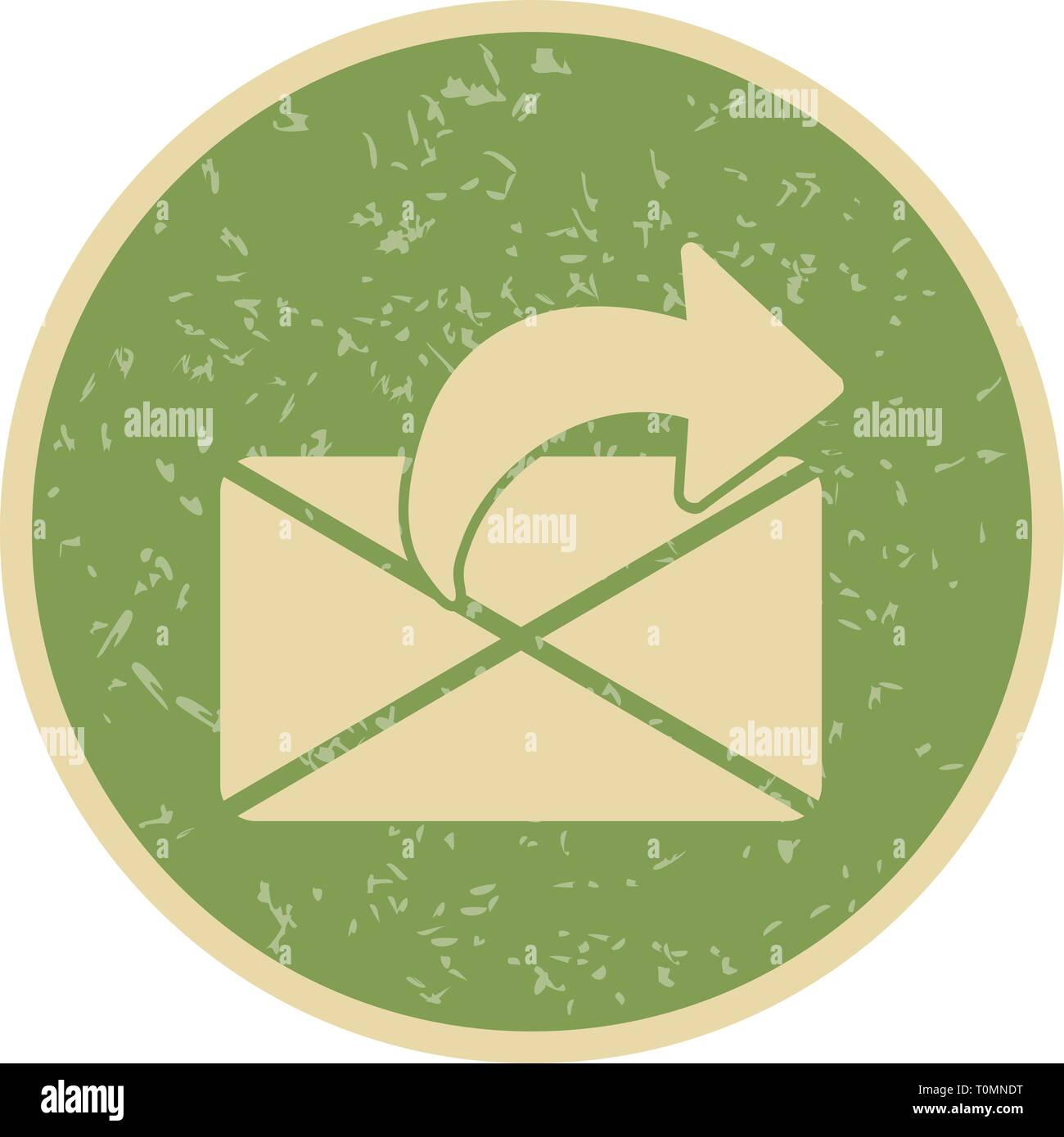Illustration Send Message Icon Stock Photo - Alamy