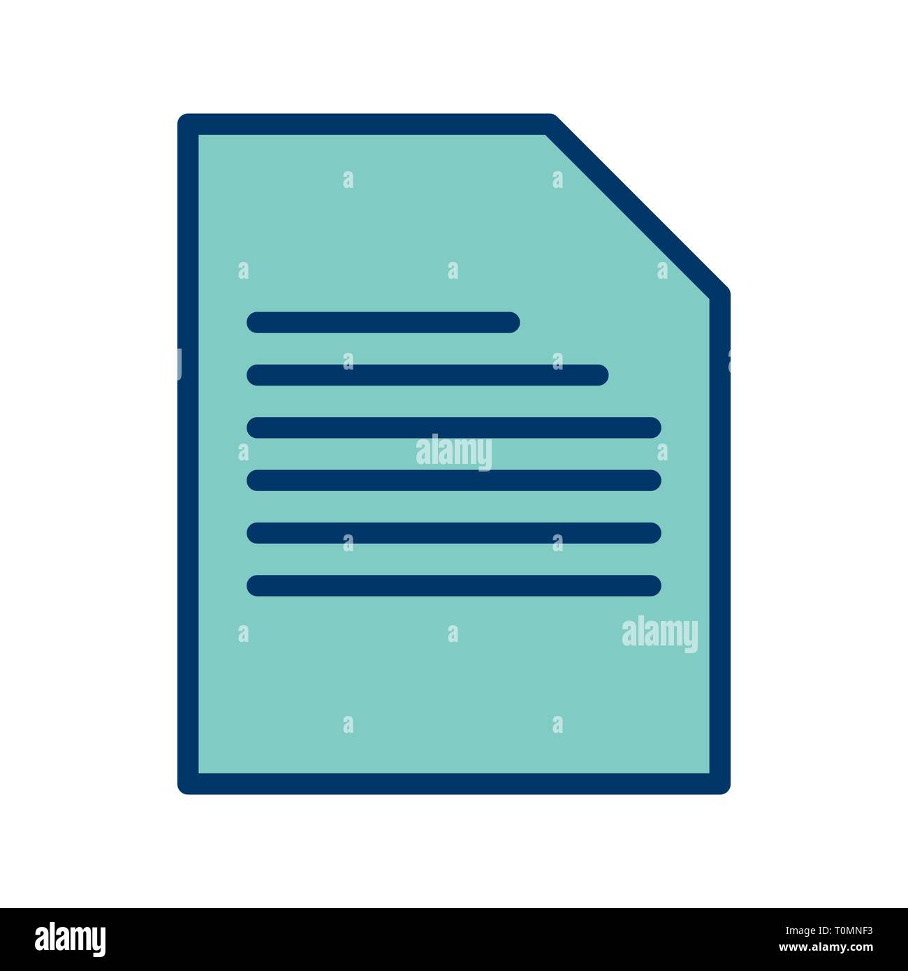 Illustration Document Icon Stock Photo - Alamy