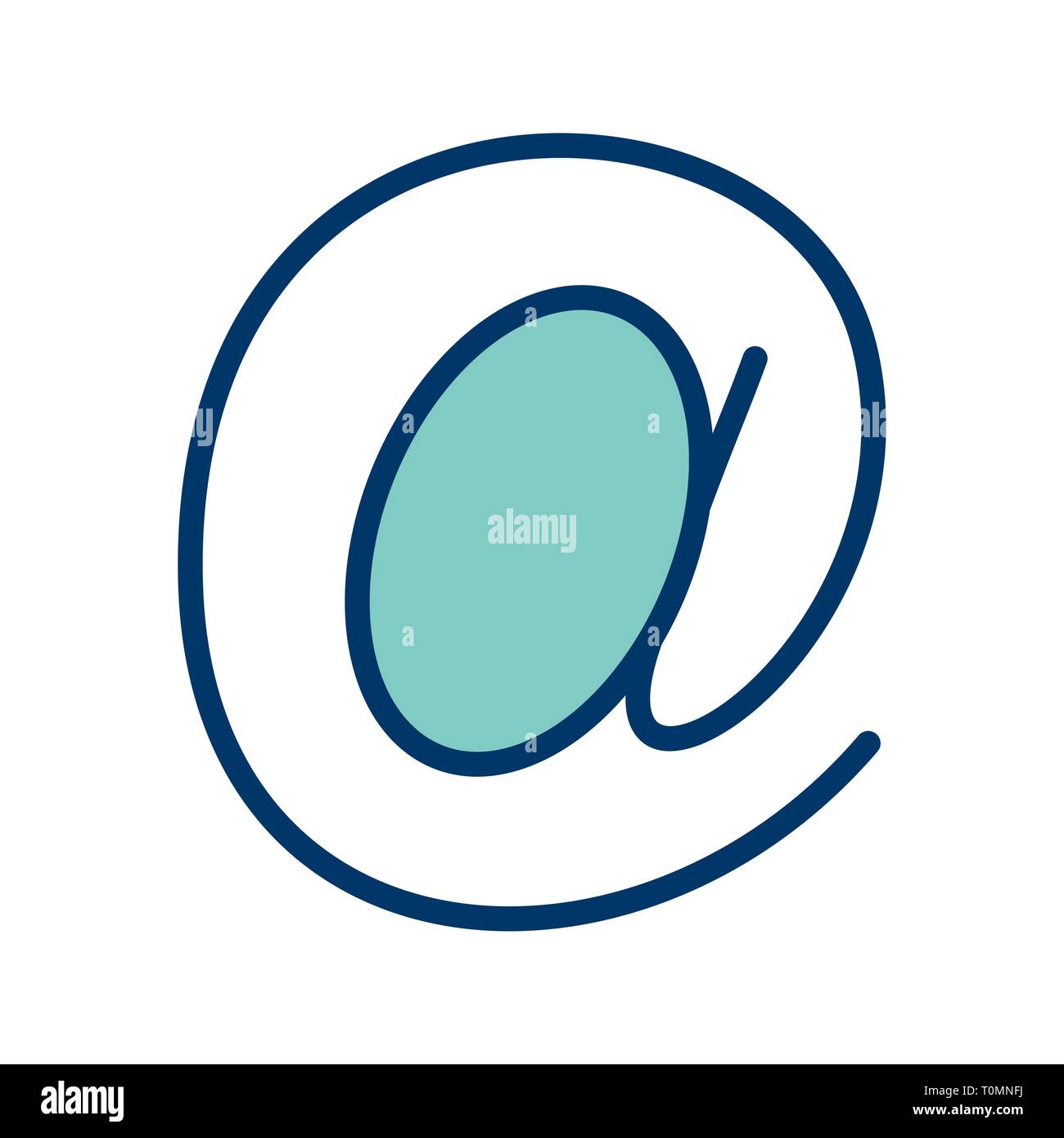 Illustration Email Address Icon Stock Photo - Alamy