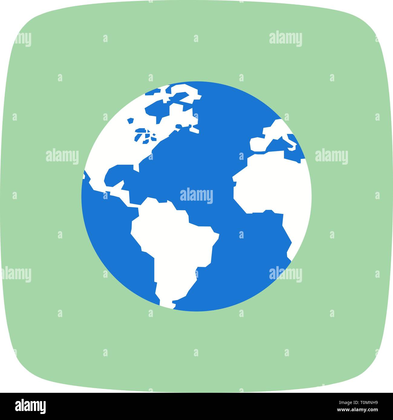 Illustration Globe Icon Stock Photo - Alamy