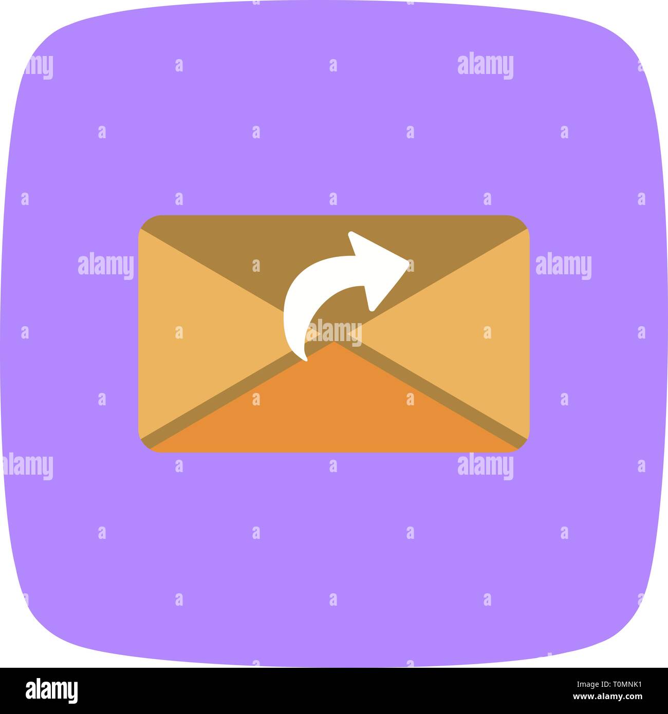 Illustration Send Message Icon Stock Photo - Alamy