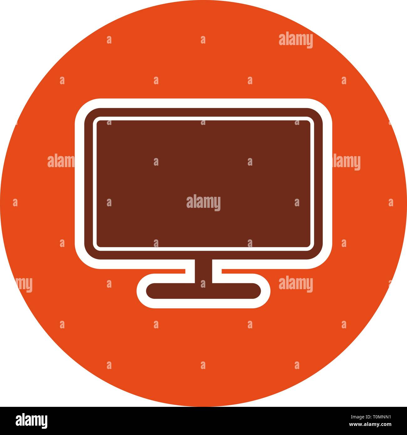 Illustration LCD Icon Stock Photo - Alamy