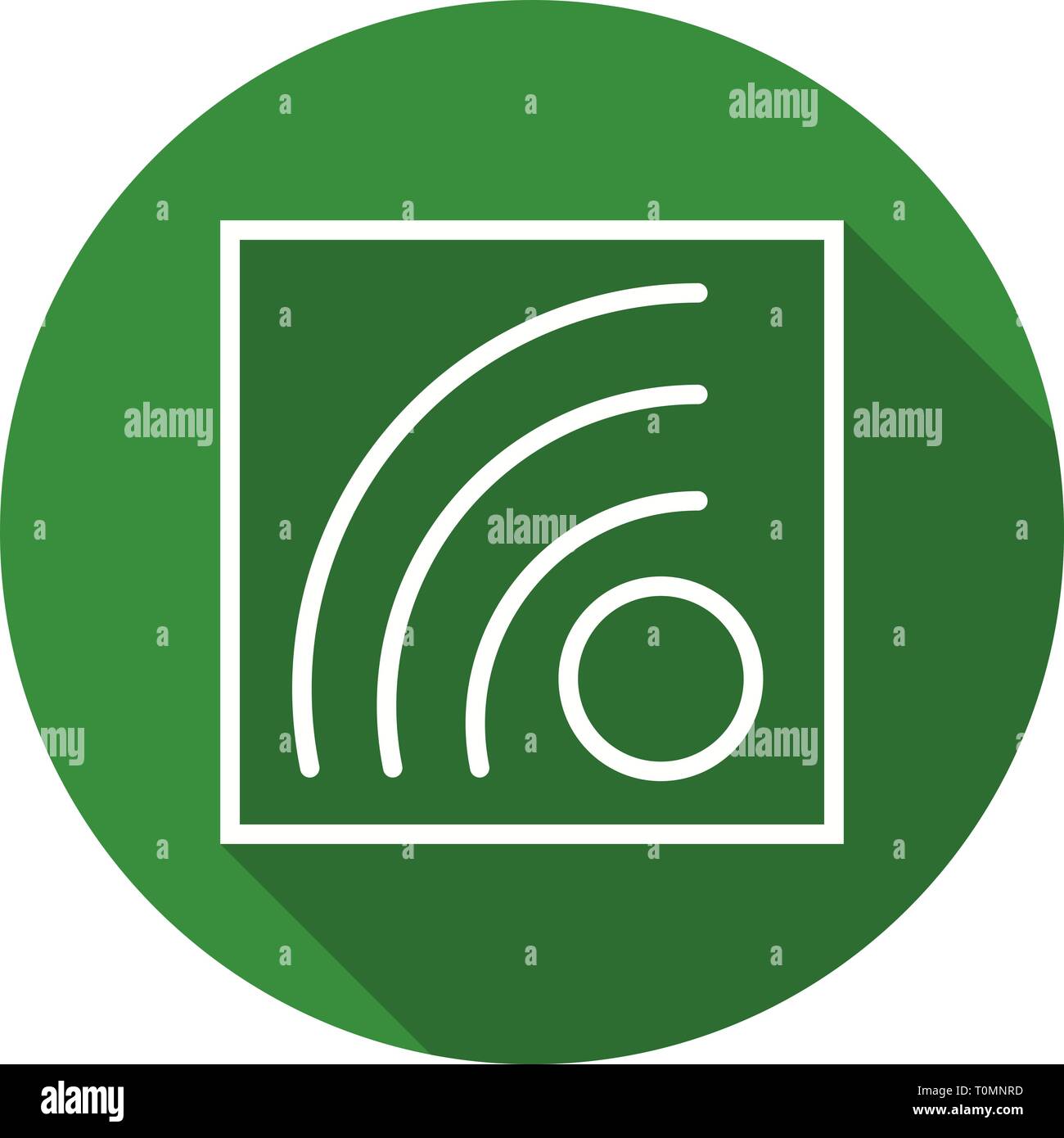 Illustration RSS Feed Icon Stock Photo - Alamy