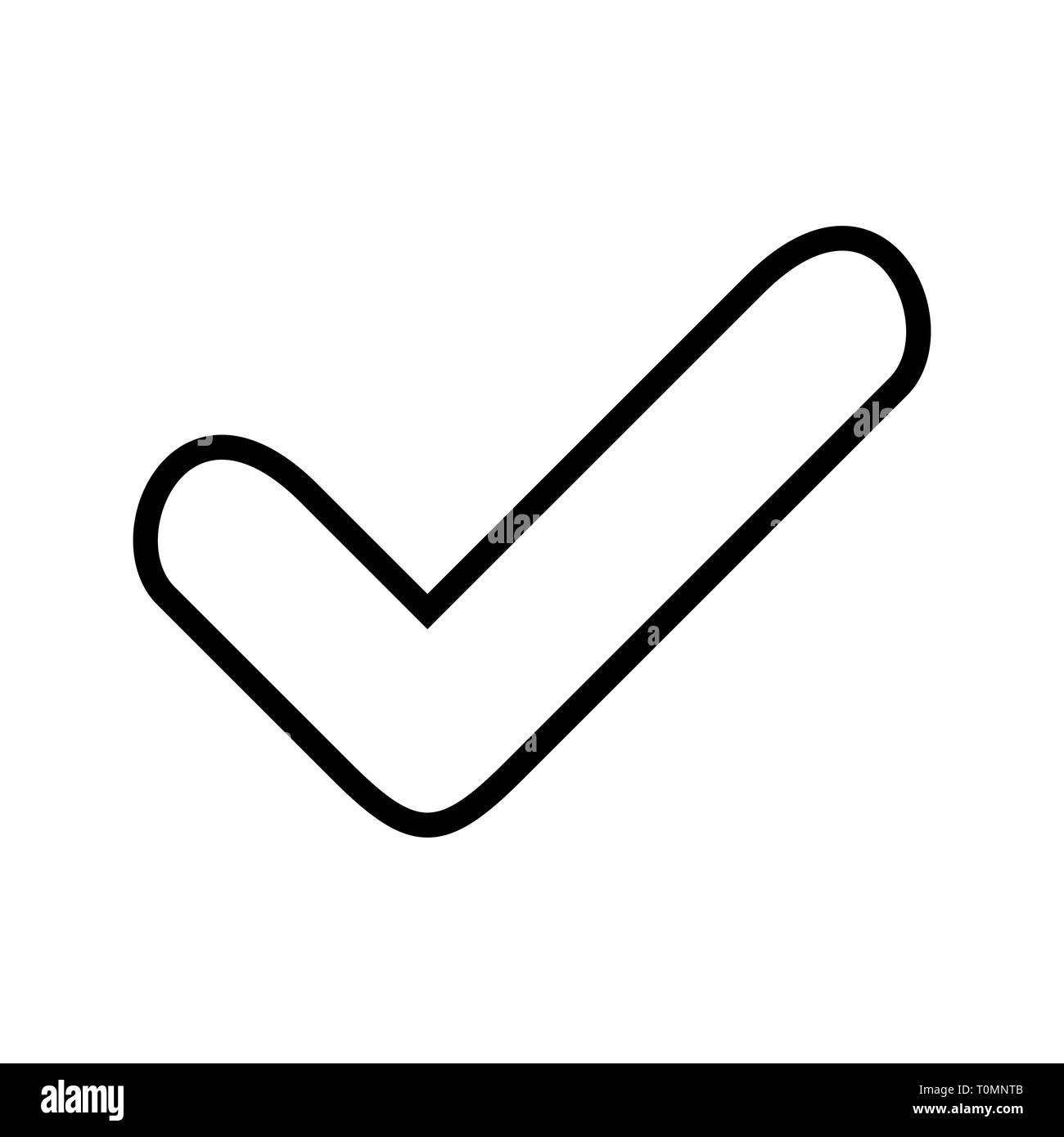 Illustration Valid Icon Stock Photo - Alamy