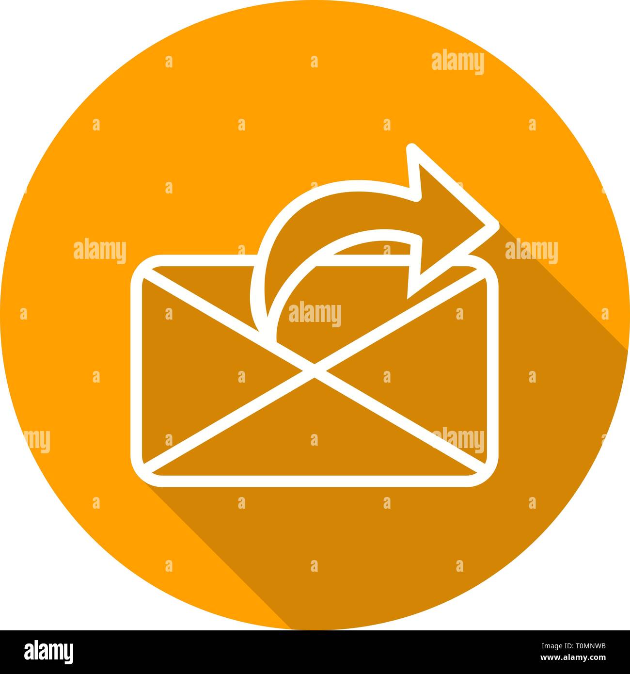 Illustration Send Message Icon Stock Photo - Alamy