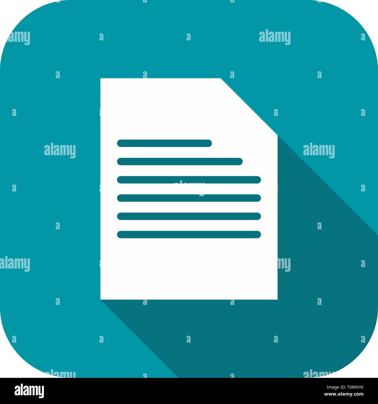 Illustration Document Icon Stock Photo - Alamy