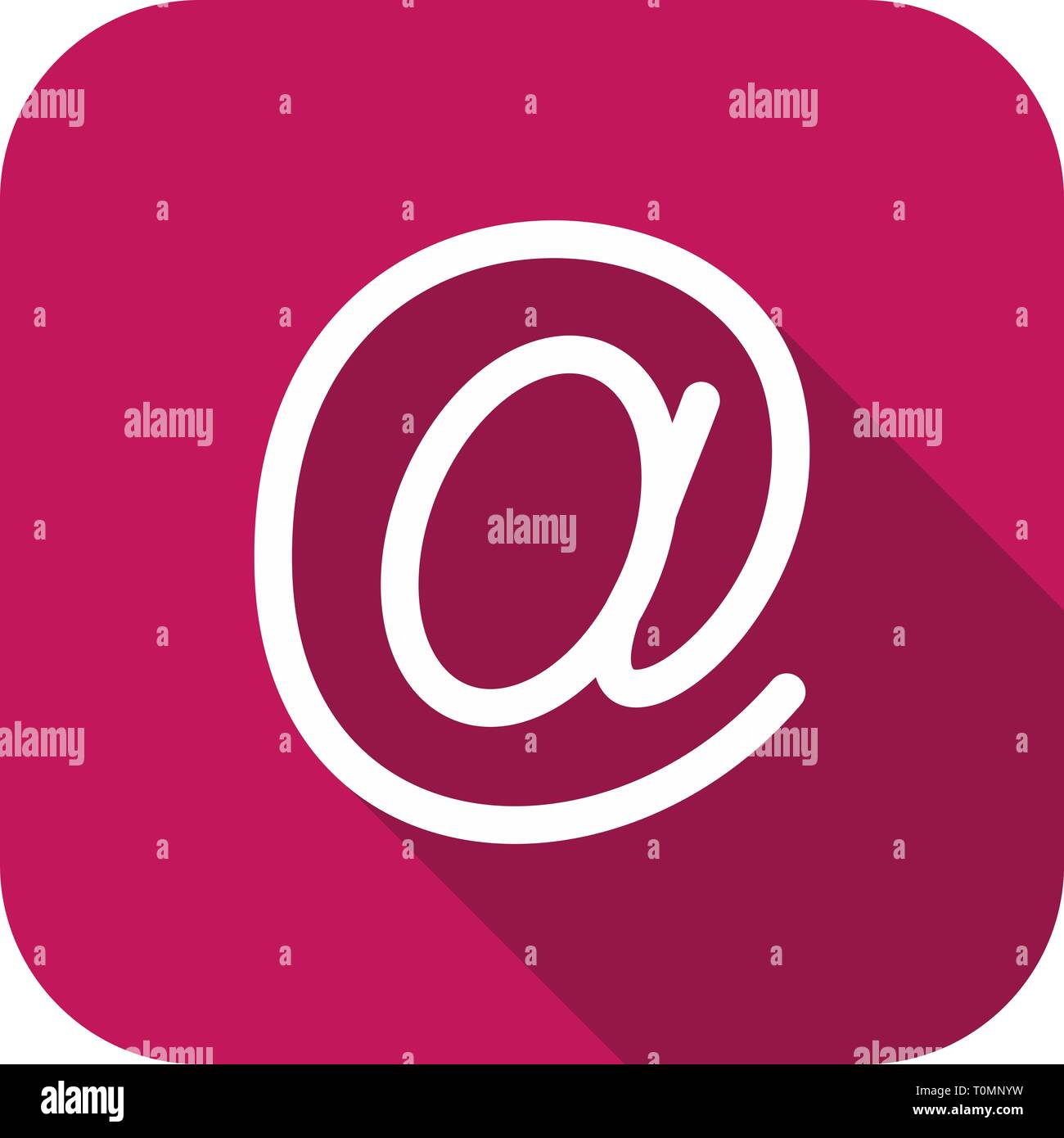 Illustration Email Address Icon Stock Photo - Alamy