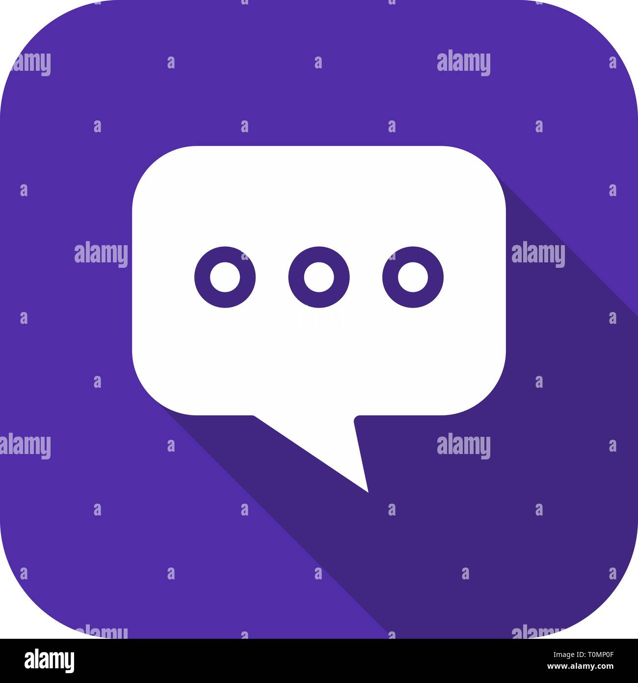 Illustration Chat Icon Stock Photo - Alamy