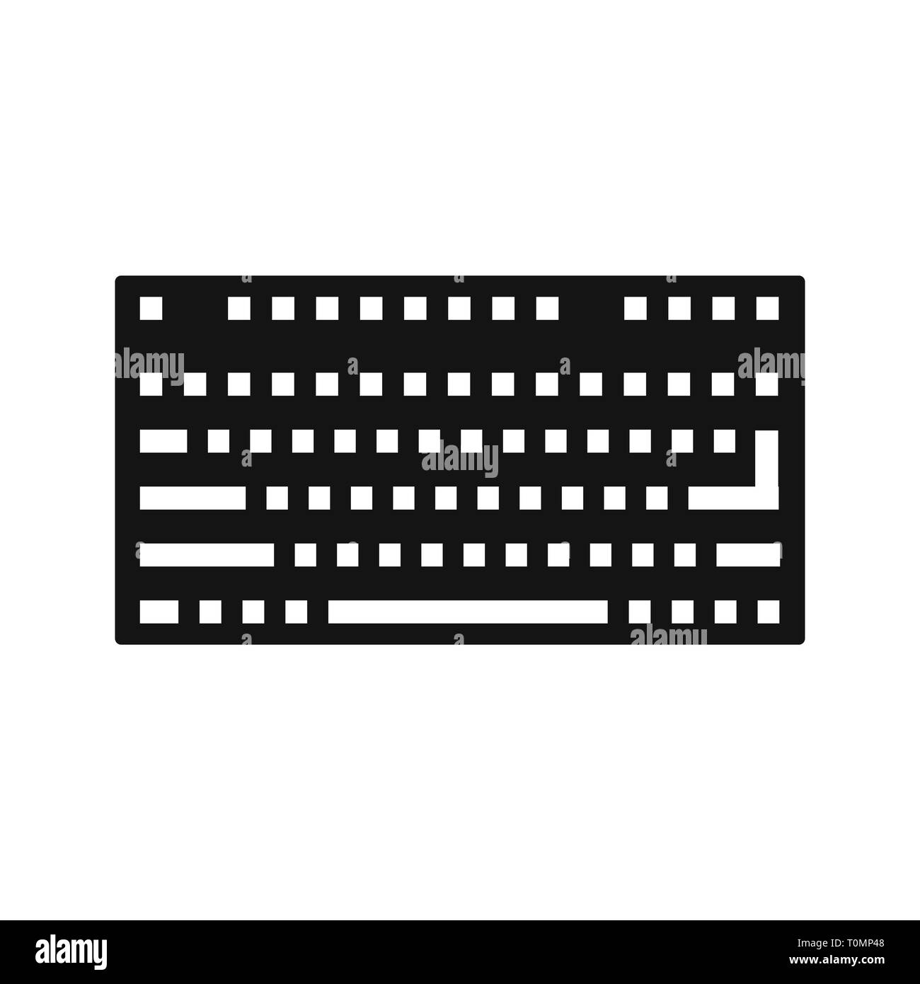 Illustration Keyboard Icon Stock Photo - Alamy