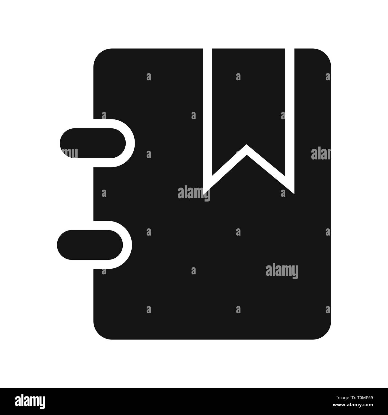 Illustration Bookmarked Icon Stock Photo - Alamy