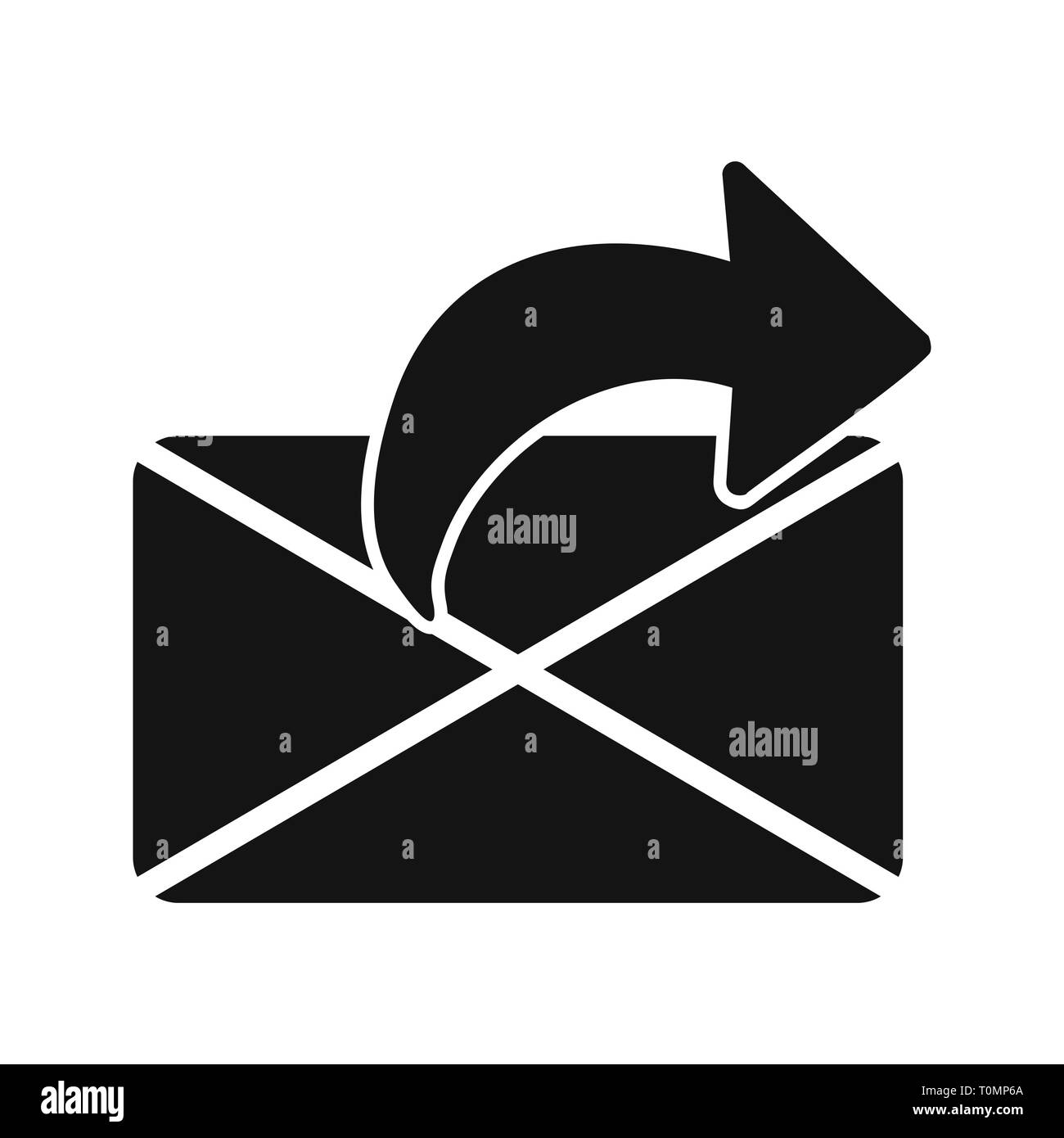 Illustration Send Message Icon Stock Photo - Alamy