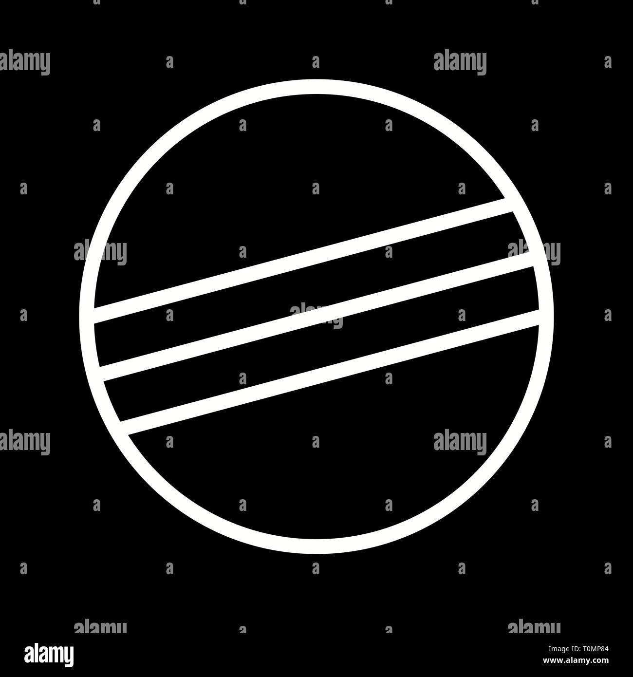 Illustration Eclipse Icon Stock Photo - Alamy