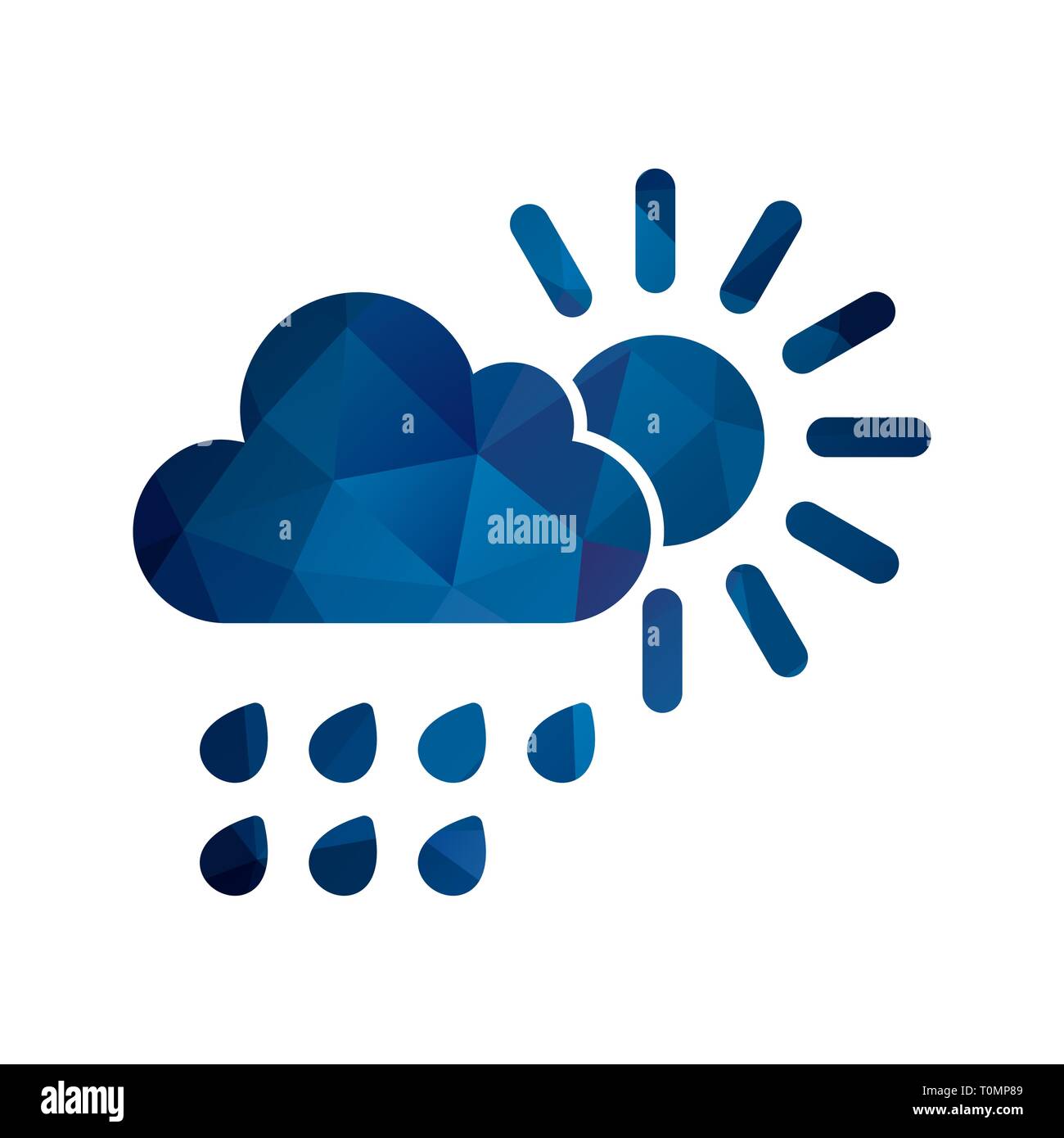 Illustration Summer Rain Icon Stock Photo - Alamy