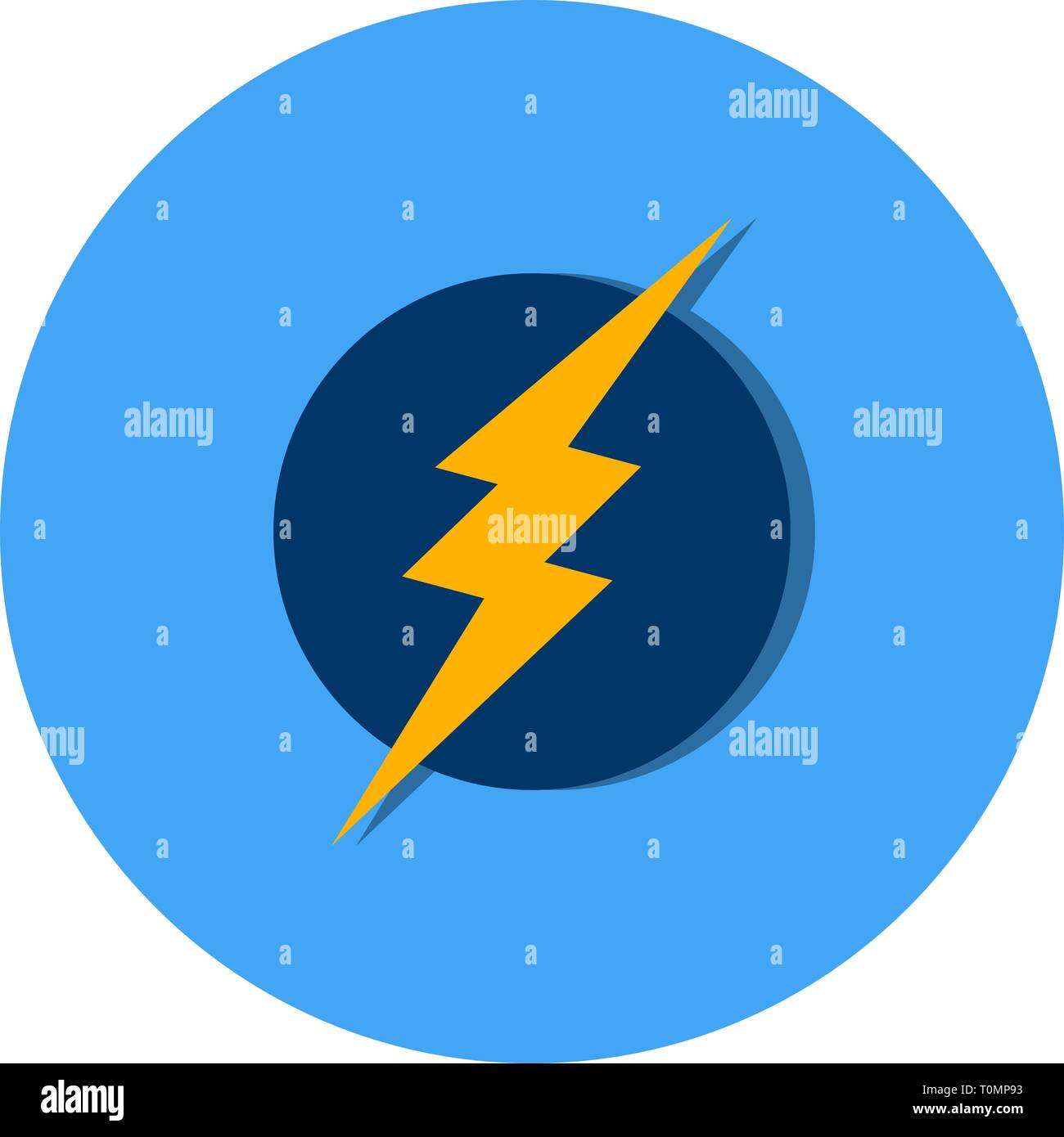 Illustration Electric Shock Icon Stock Photo - Alamy