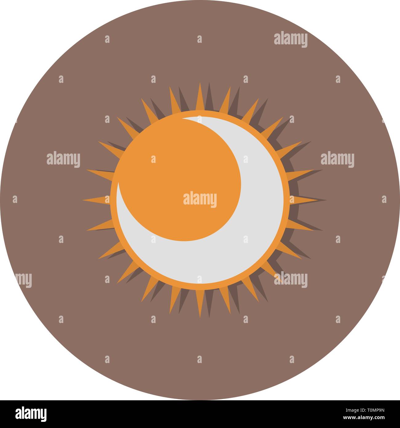 Illustration Eclipse Icon Stock Photo - Alamy