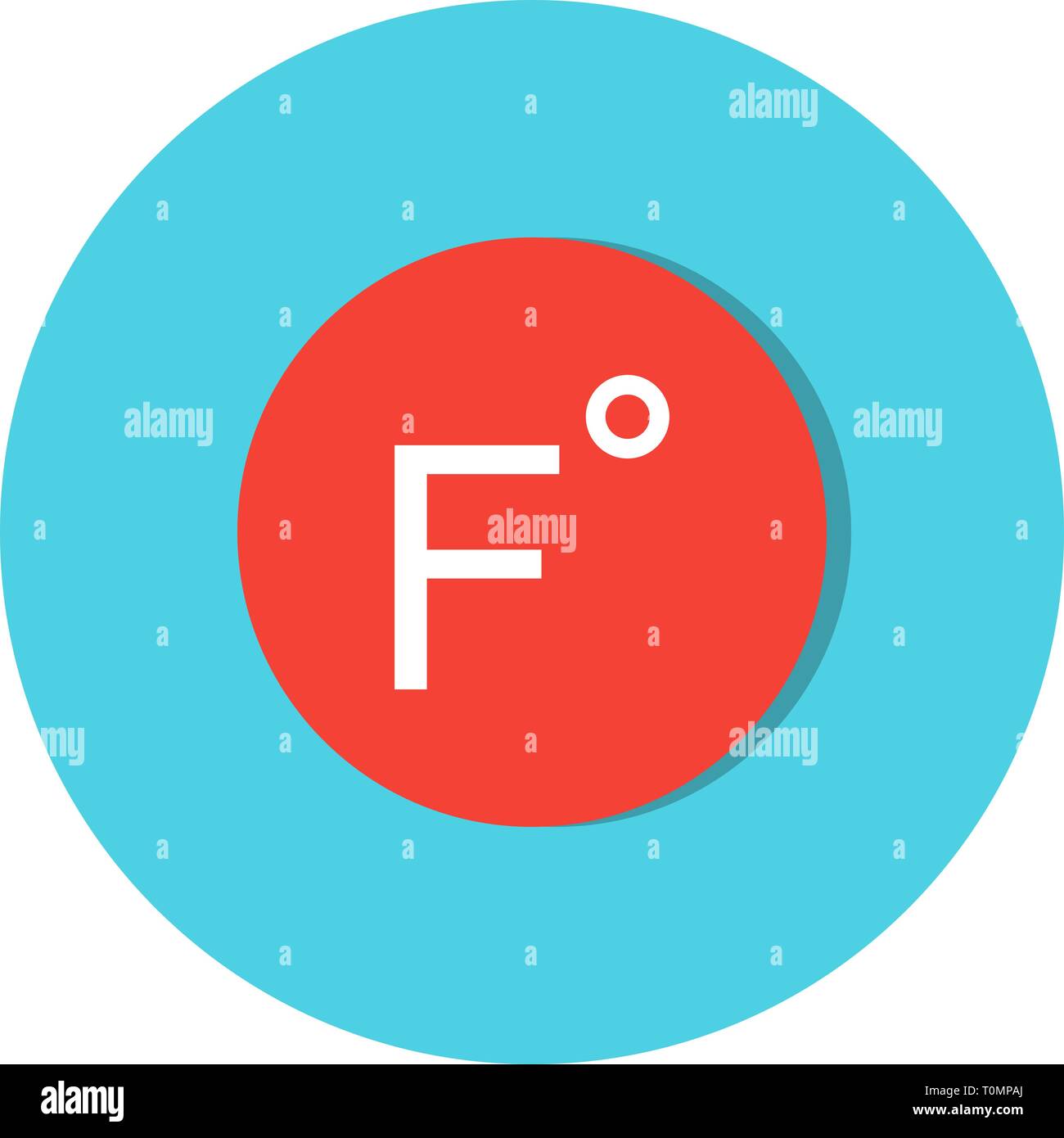 Illustration Fahrenheit Icon Stock Photo - Alamy