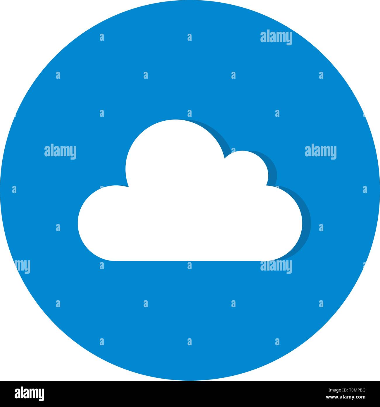 Illustration Cloud Icon Stock Photo - Alamy