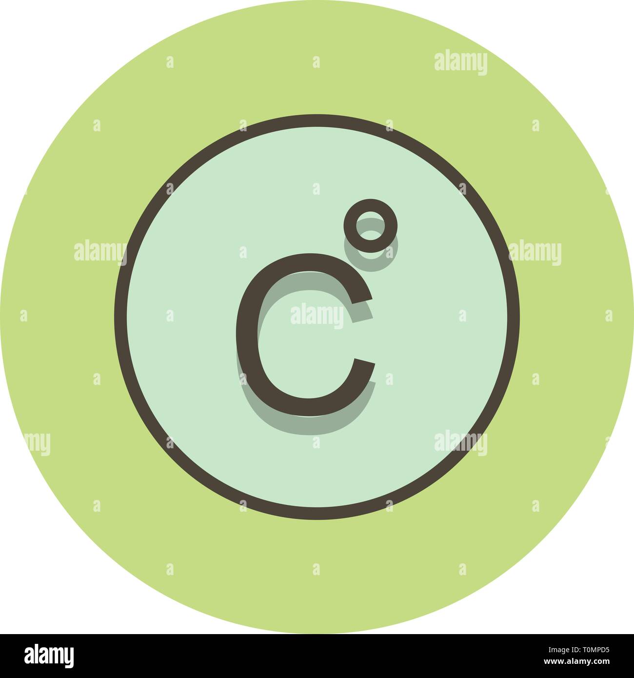 Illustration Celsius Icon Stock Photo - Alamy