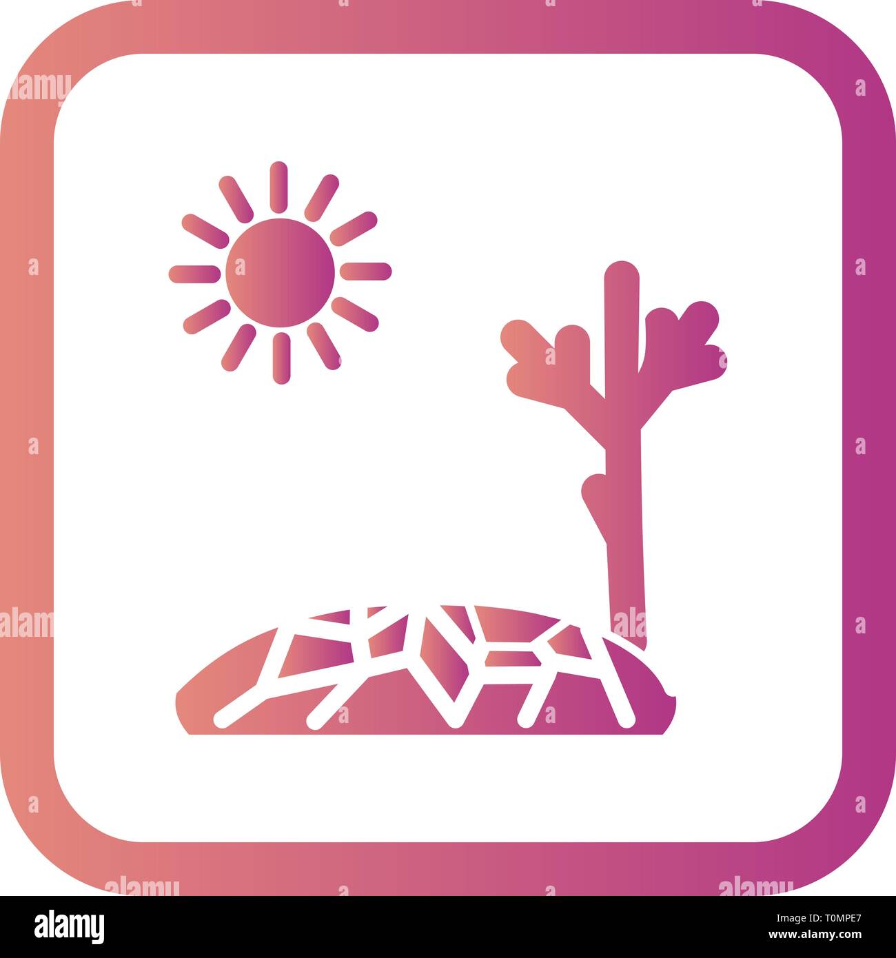Illustration Drought Icon Stock Photo - Alamy