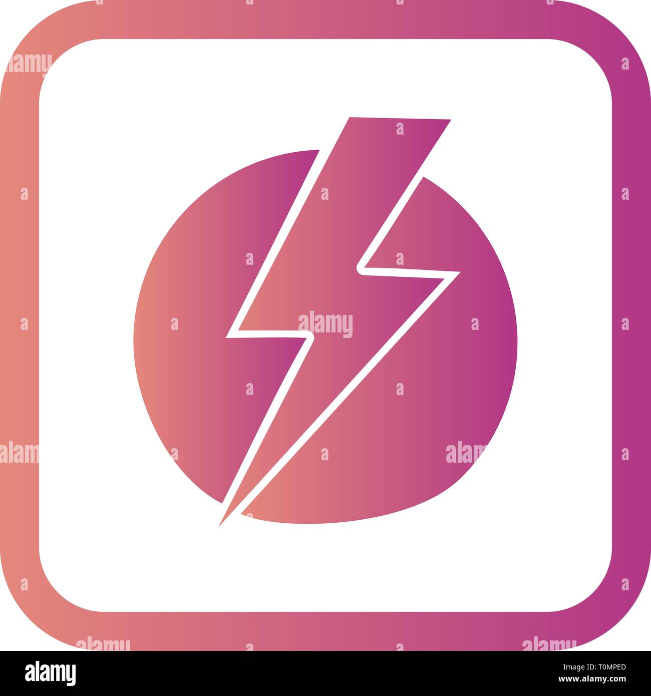 Illustration Electric Shock Icon Stock Photo - Alamy