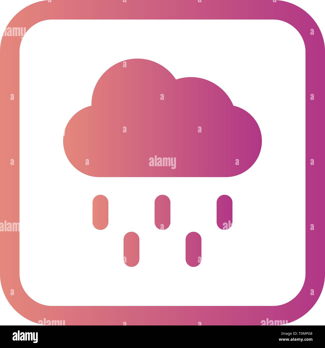 Illustration Rain Icon Stock Photo - Alamy