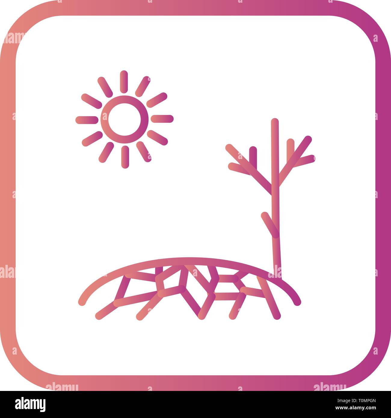 Illustration Drought Icon Stock Photo - Alamy