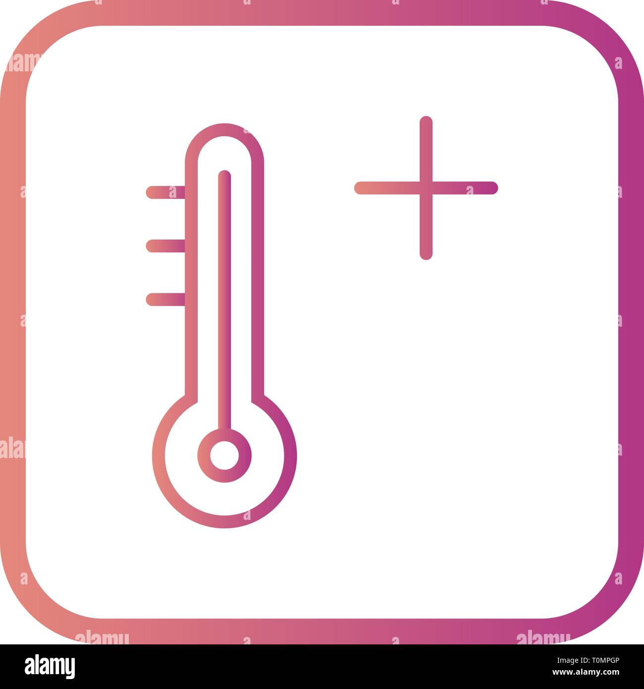Illustration Hot Icon Stock Photo - Alamy