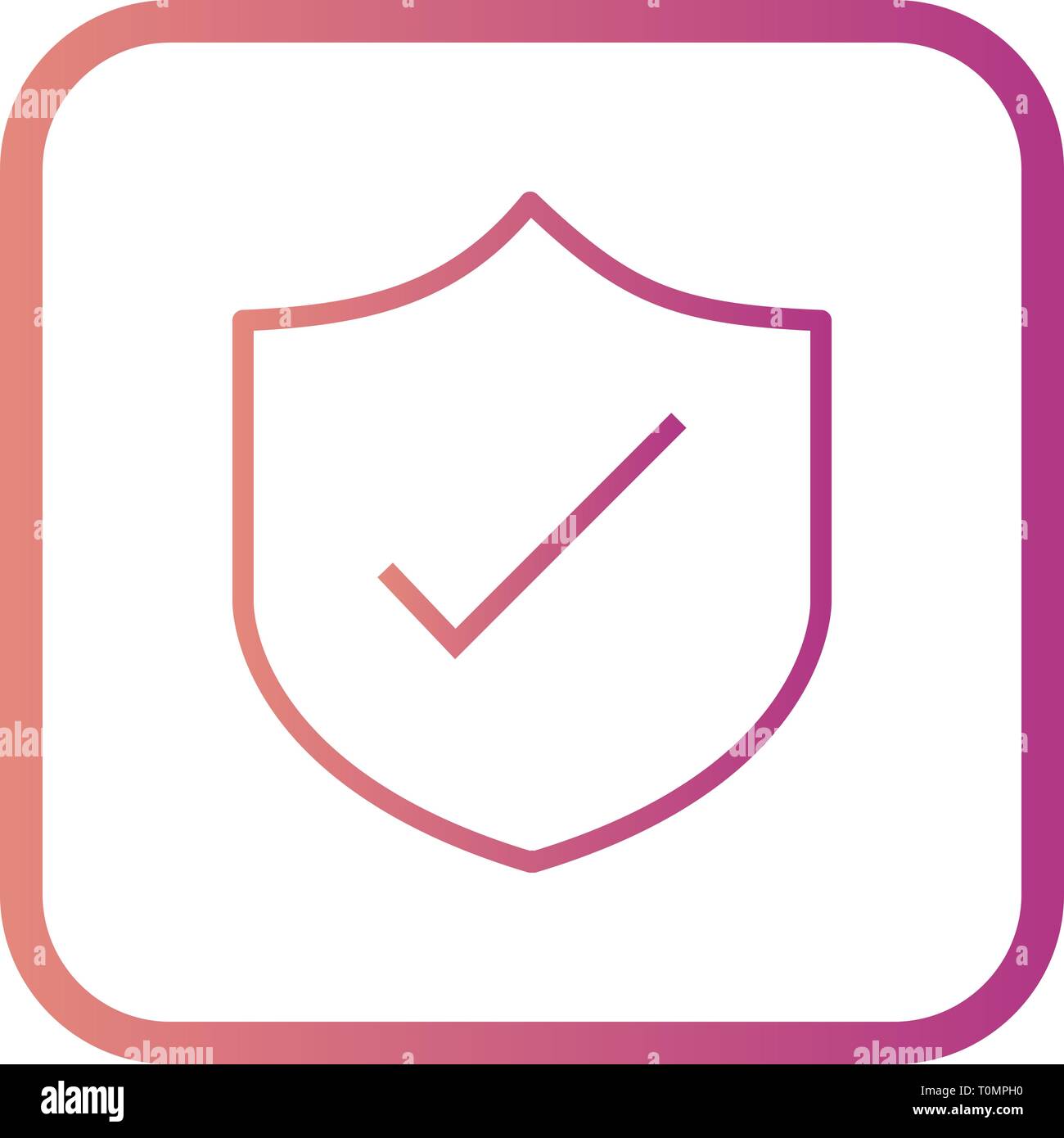 Illustration Shield Icon Stock Photo - Alamy