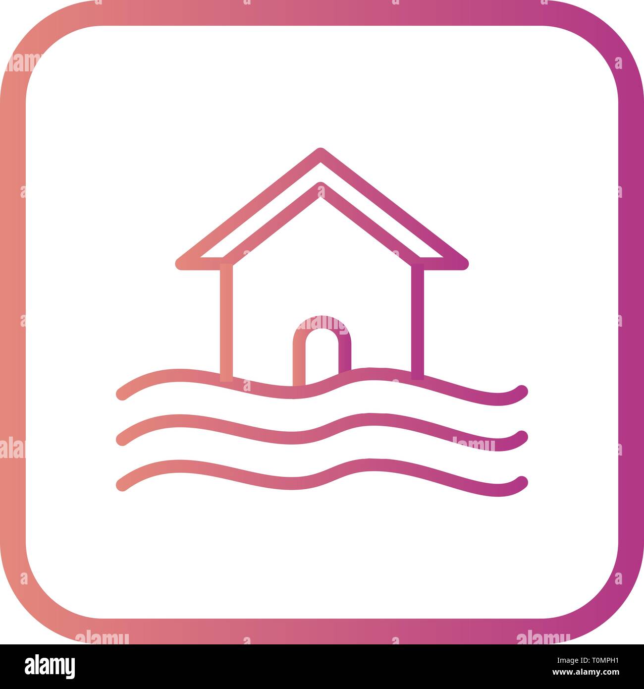 Illustration Flood Symbol Icon Stock Photo - Alamy